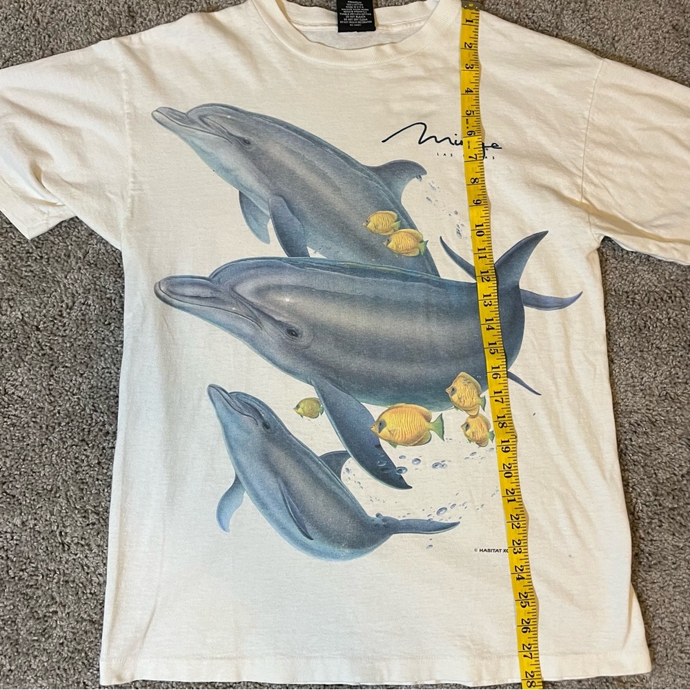 Vintage The Mirage ‘Dolphin’ Tee Shirt Size Mens Medi… - Gem